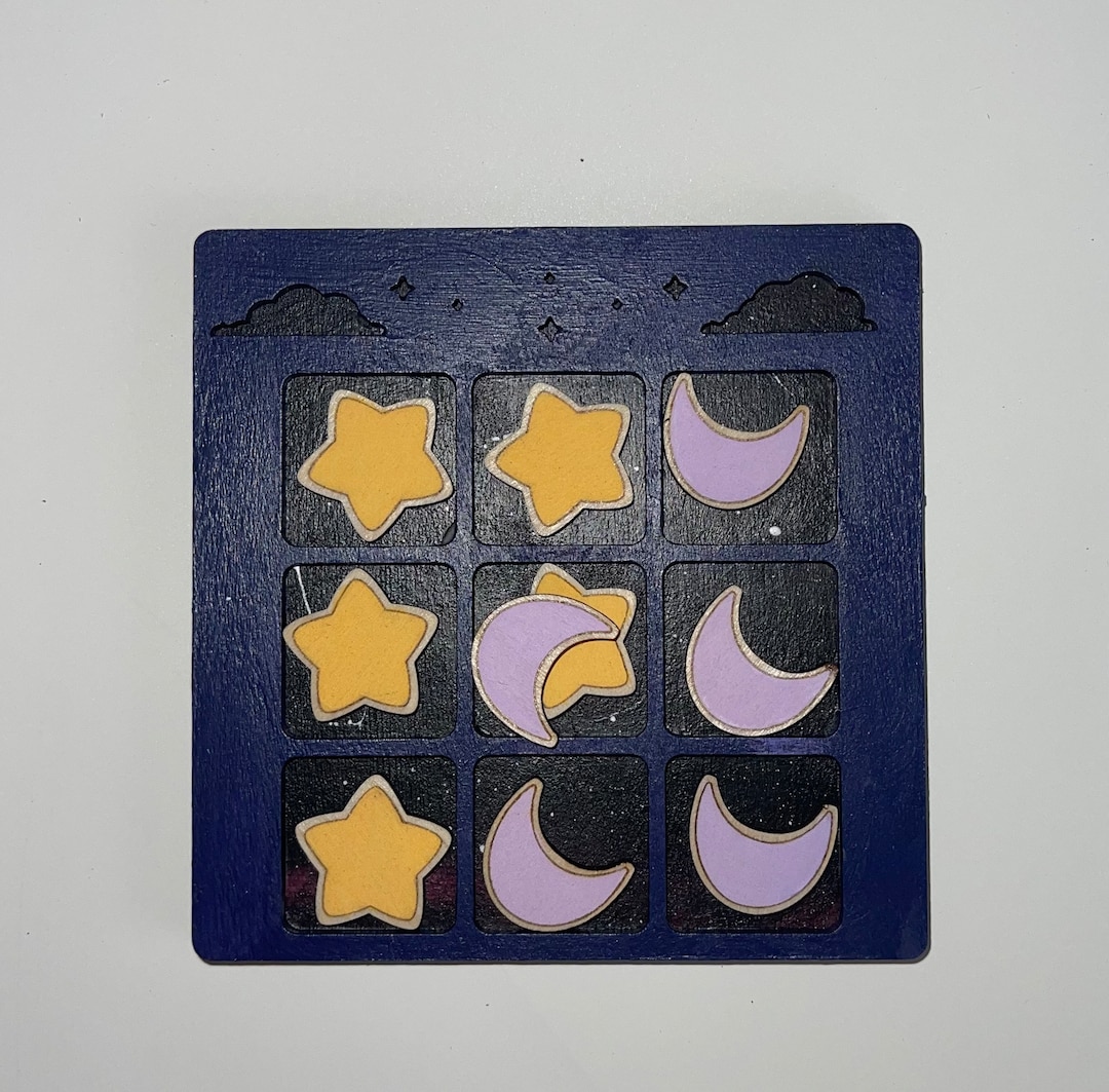 Night Sky Tic Tac Toe - Etsy