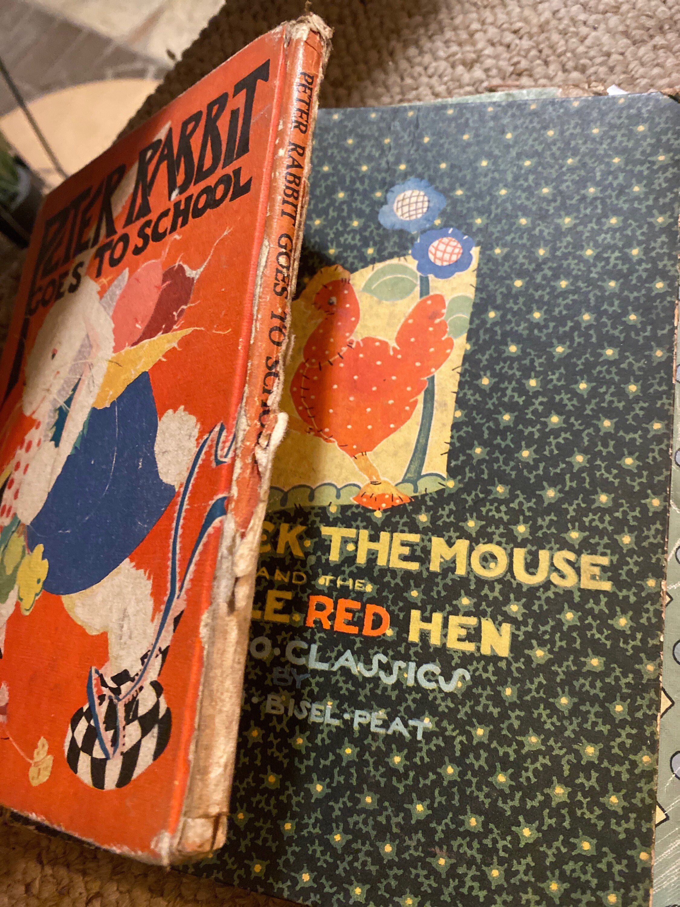 Peter Rabbit Goes to School Saalfield Publishing 1917 Children’s Book ...