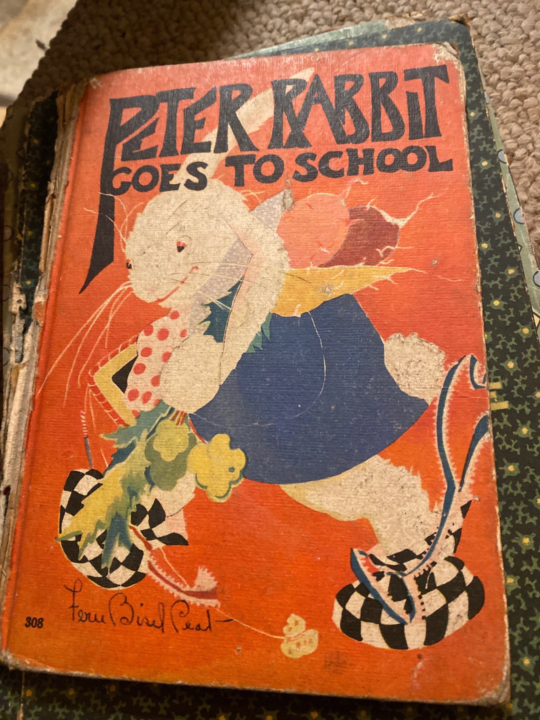 Peter Rabbit Goes to School Saalfield Publishing 1917 Children’s Book ...