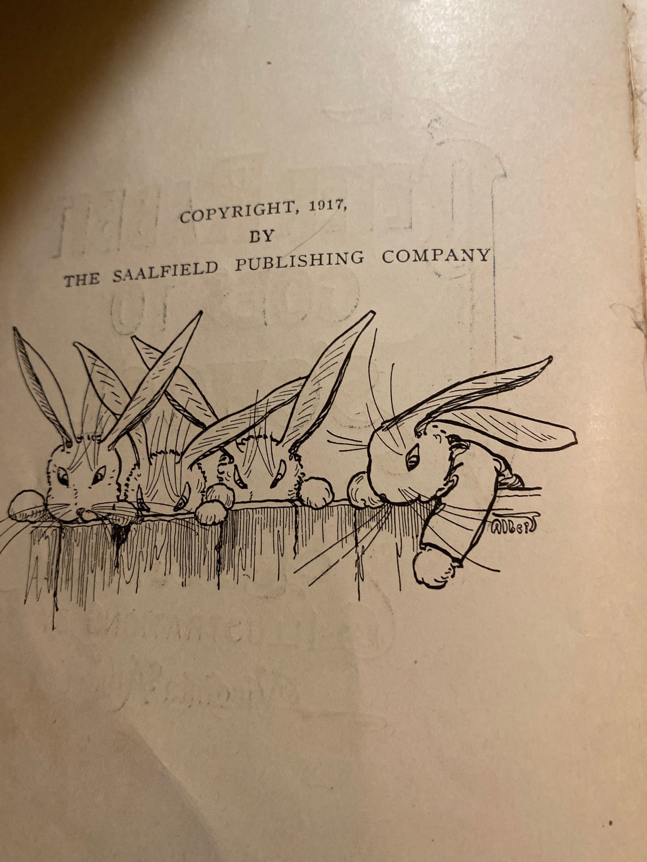 Peter Rabbit Goes to School Saalfield Publishing 1917 Children’s Book ...