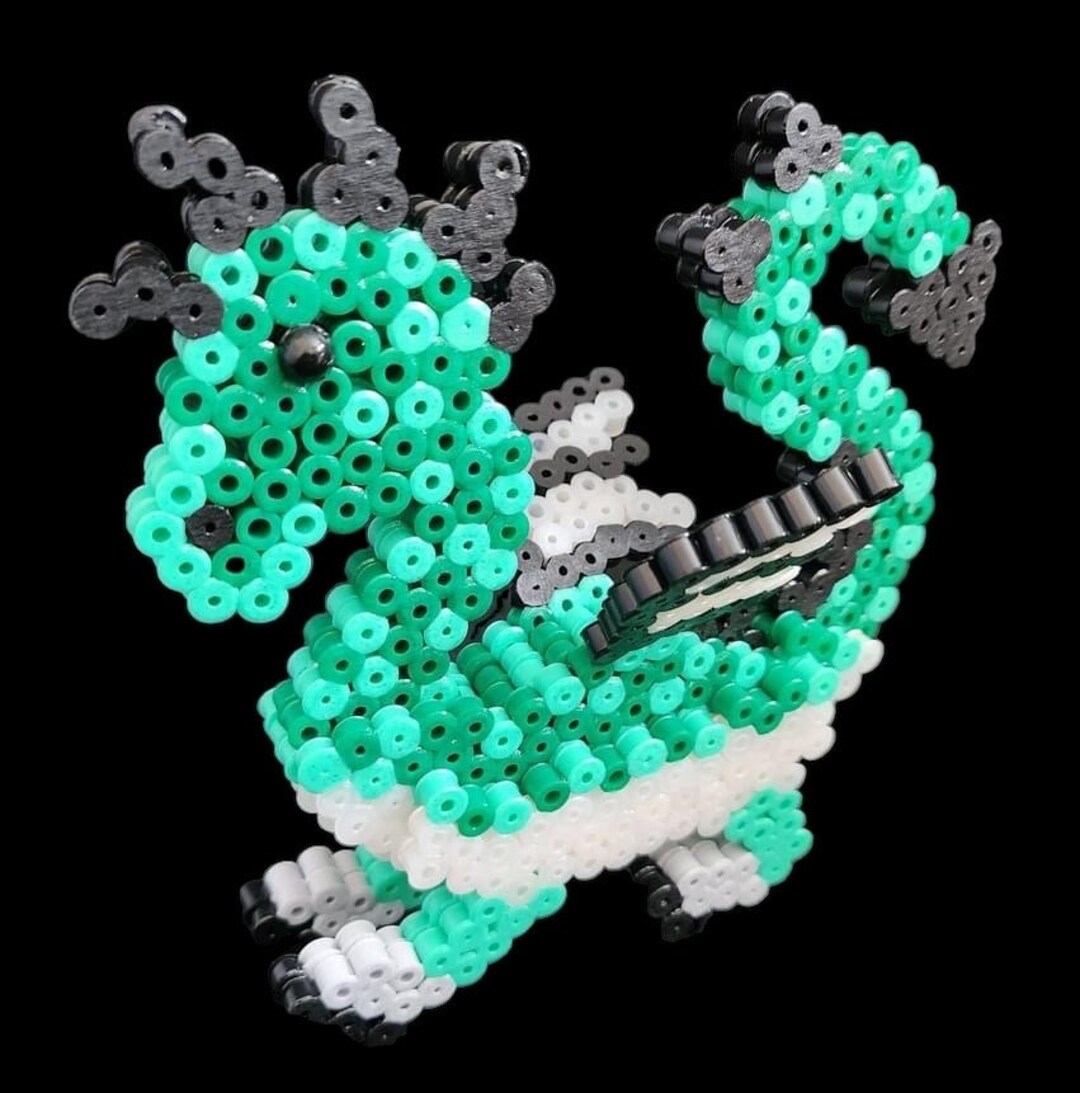 3D Dragon Made Out of Hama Beads - Etsy
