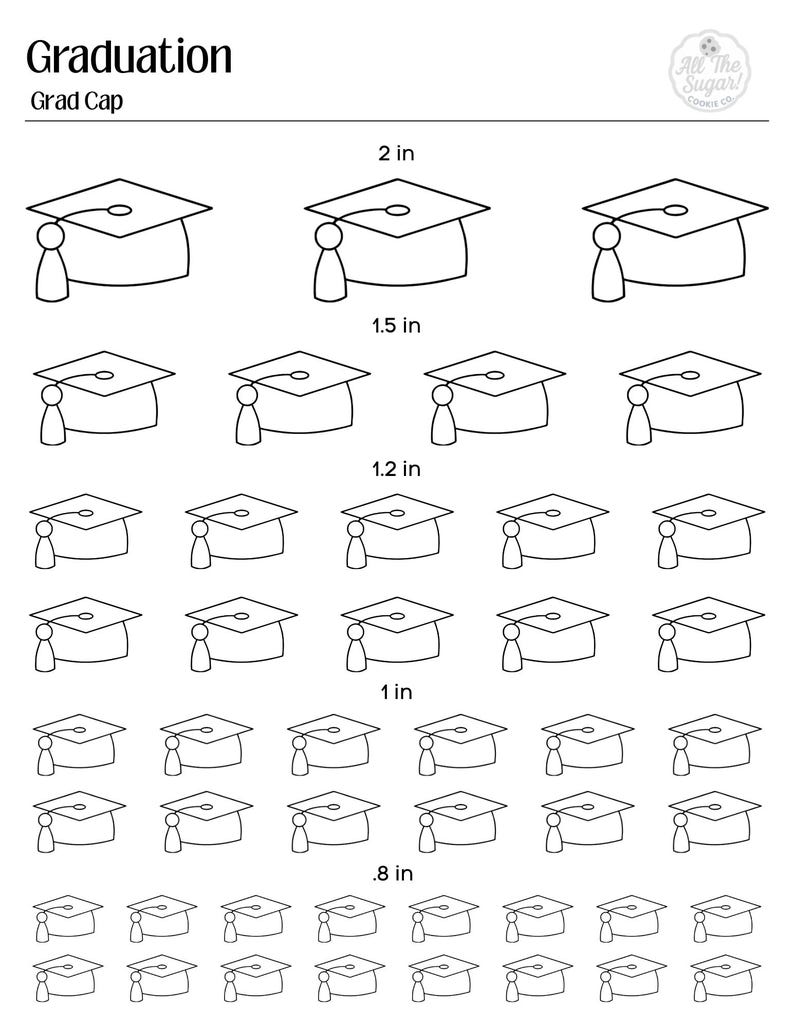 Graduation Royal Icing Transfers - Etsy