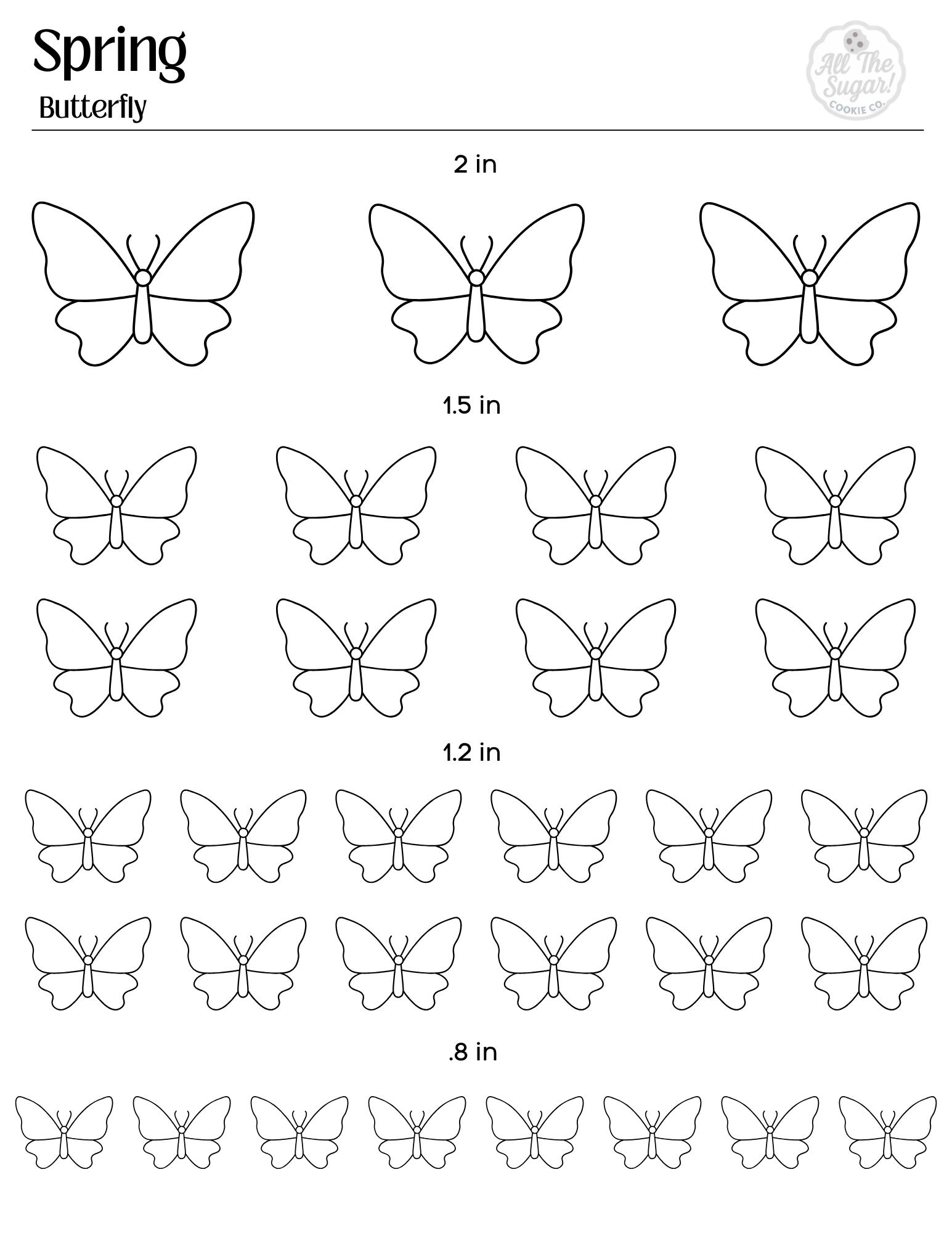 Butterfly Spring Royal Icing Transfers - Etsy