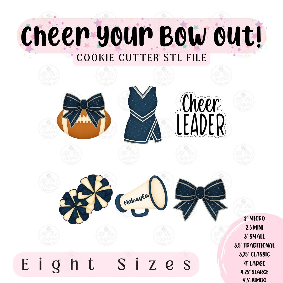 Cheer Bundle Cookie Cutter STL File - Etsy
