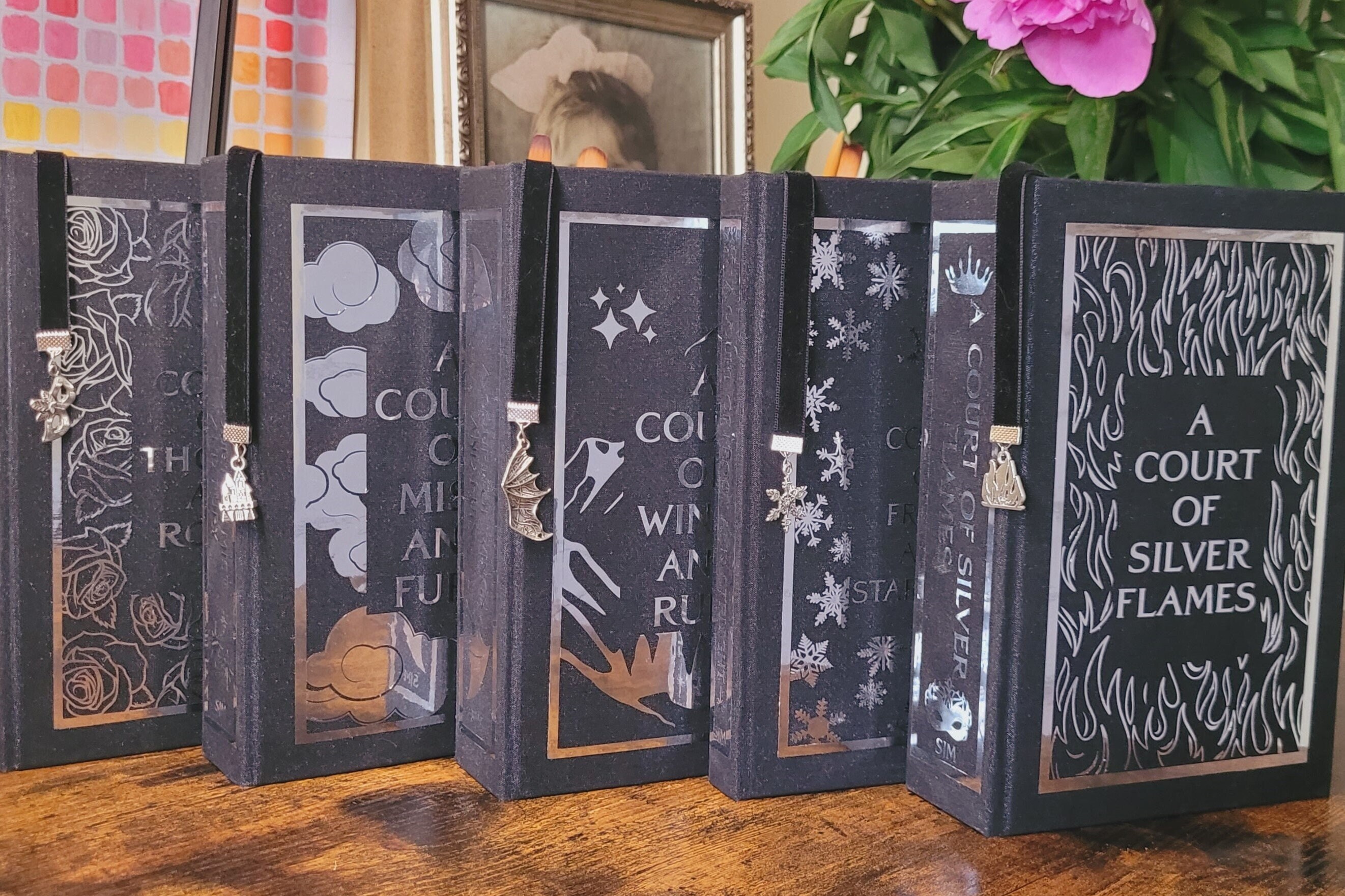 A Court of Thorns and Roses ACOTAR Rebound Books Custom Book Cover ...