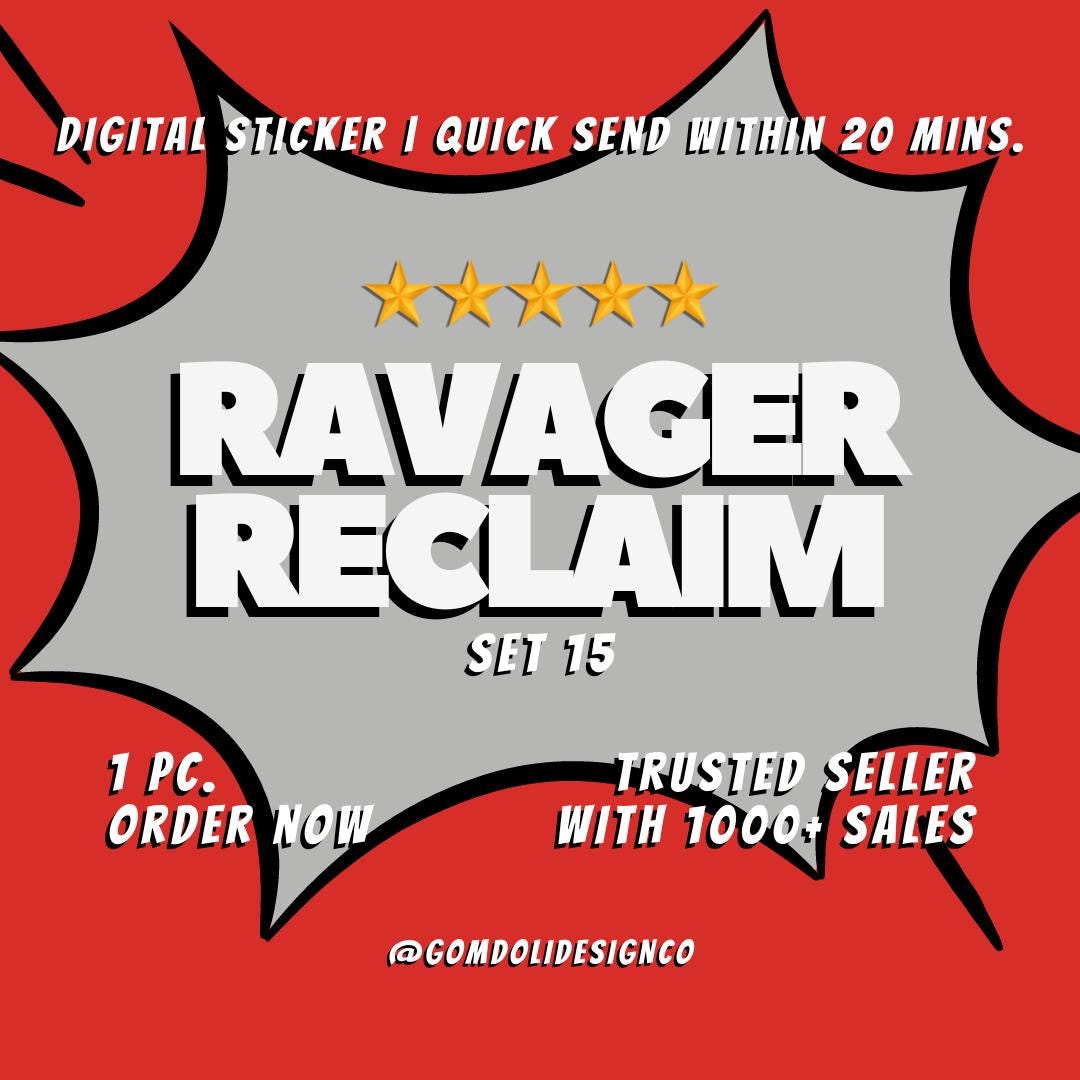 Ravager Reclaim 5 Star Normal Digital Sticker MONO GO - Etsy