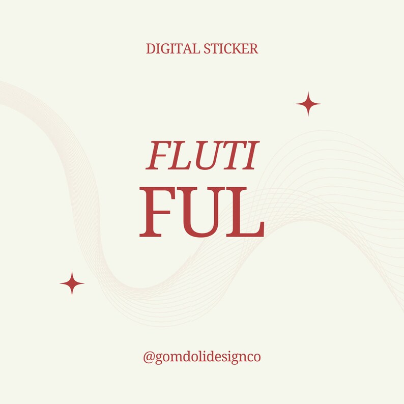 Flutiful 5S Digital Sticker - Etsy