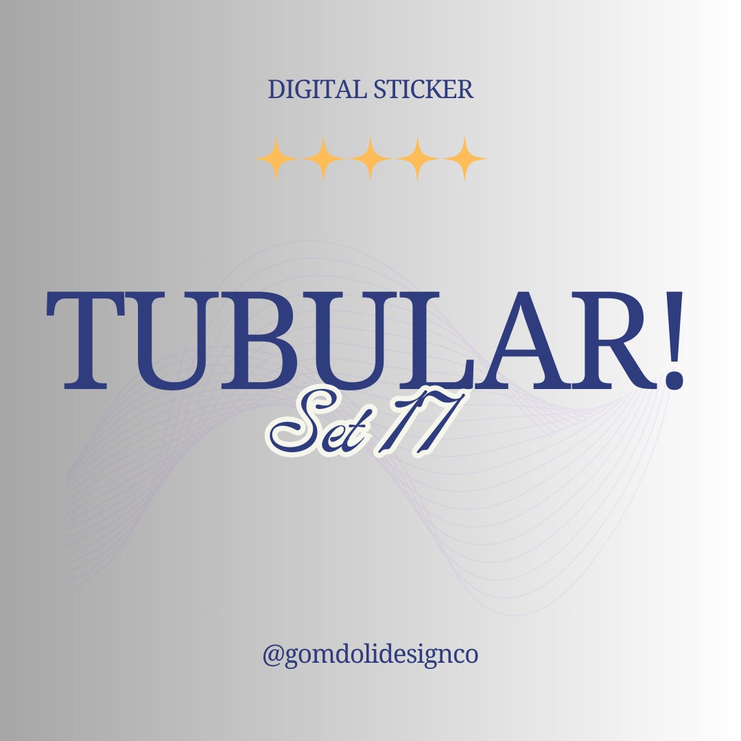 Tubular 5S Digital Sticker - Etsy