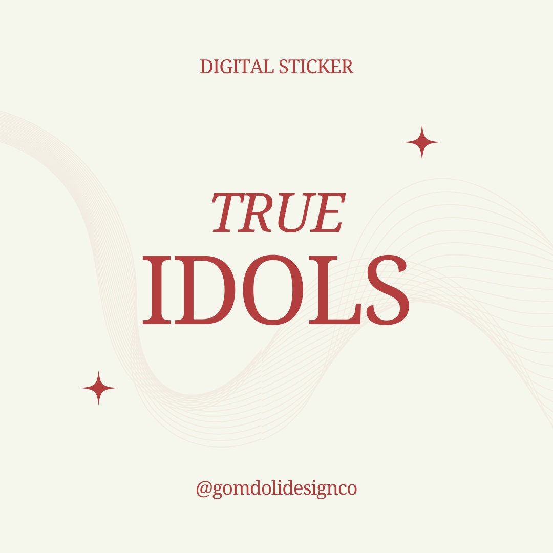 True Idols 5S Digital Sticker - Etsy