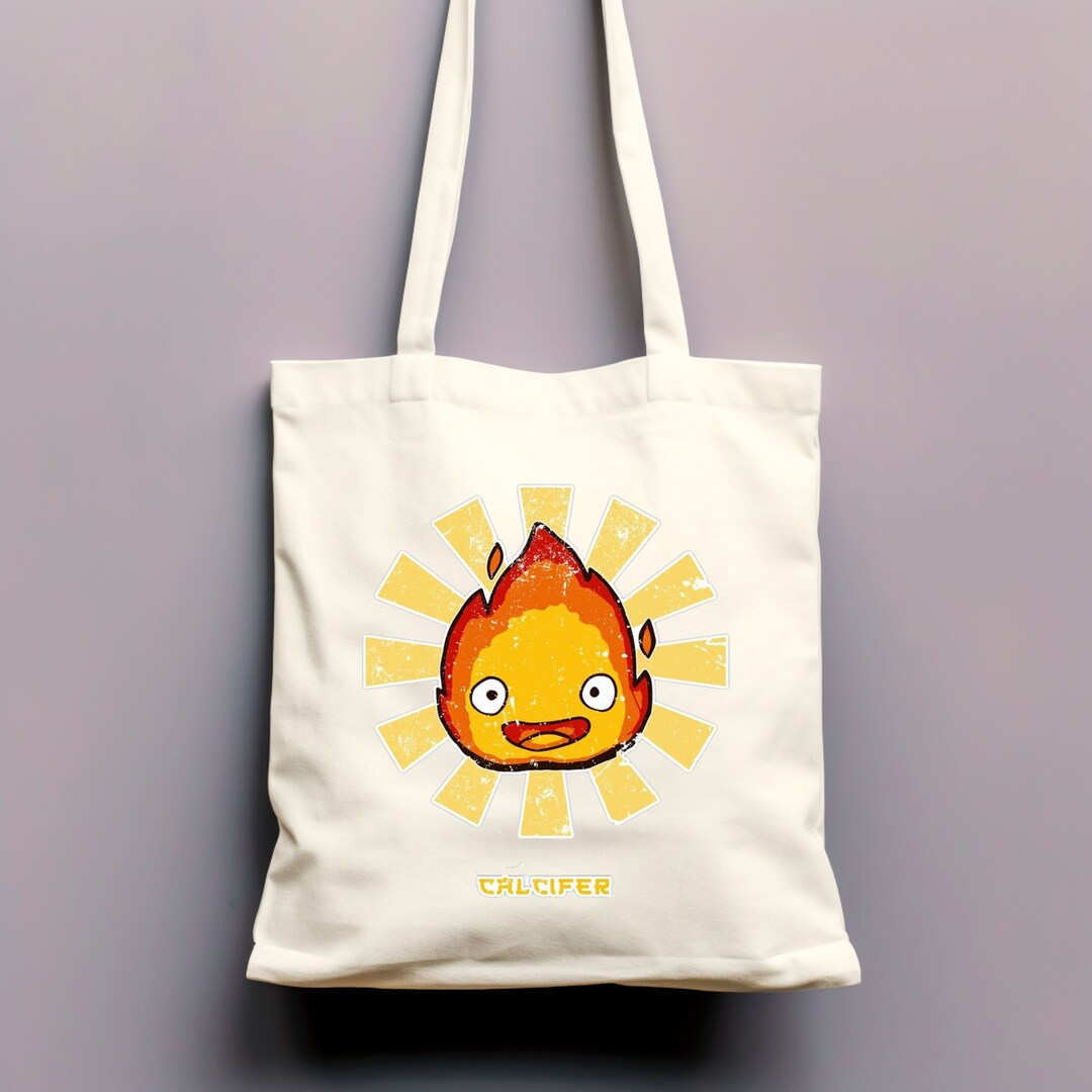 Cute Calcifer Tote Bag - Etsy