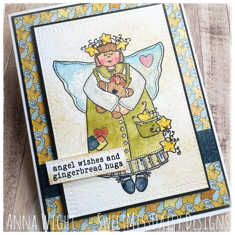 Angel Wishes — 4x5 Photopolymer Stamp Set, Illustrated by Anna Wight - Etsy