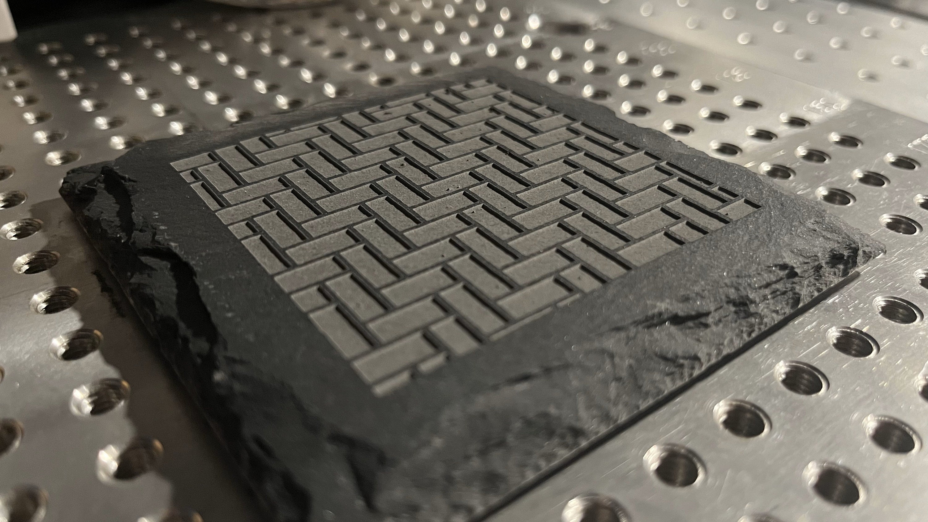 Herringbone Brick Pattern 2 Pack - Laser Ready Engraving and Stipple ...