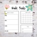 Floral Planner Template, Floral Daily Tasks, Monthly Calendar - Etsy