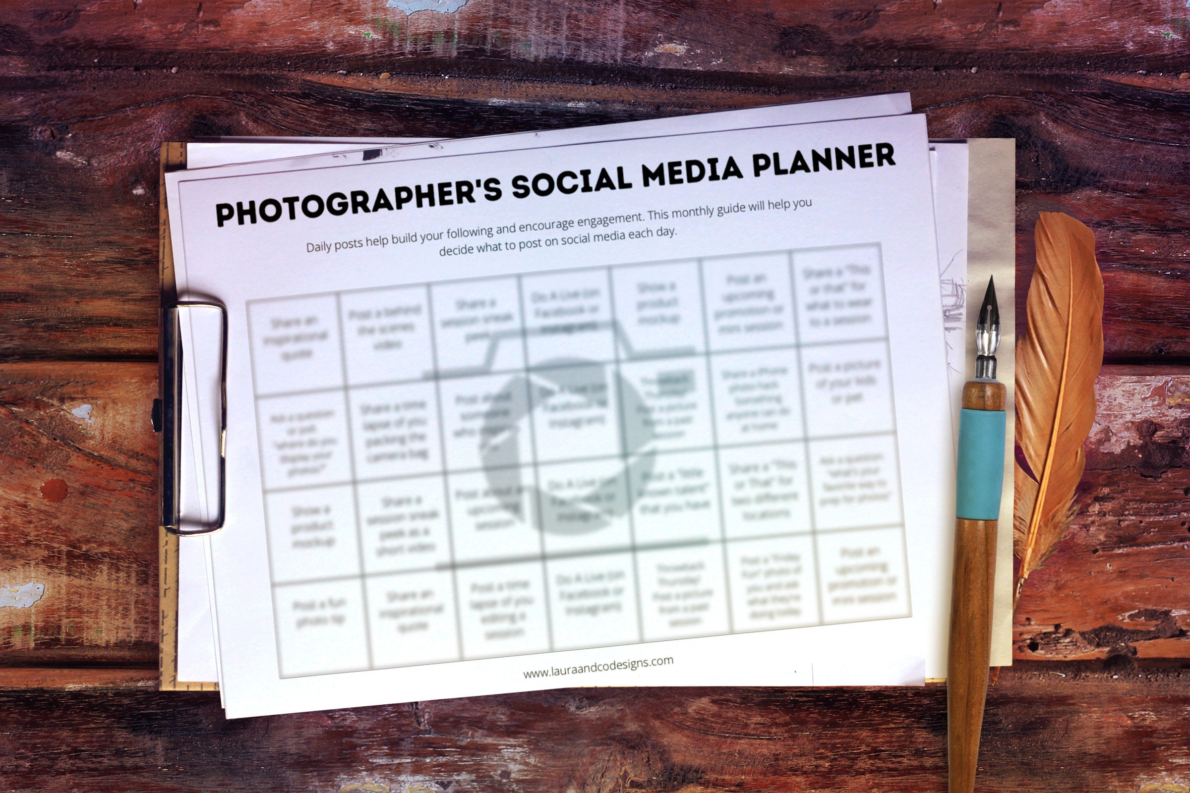 Photographer Social Media, Photographer Planner, Social Media Prompts ...