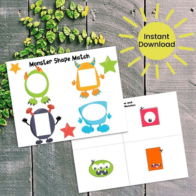 Monster Printable Cut Out, Scissor Practice Worksheet, Monster ...