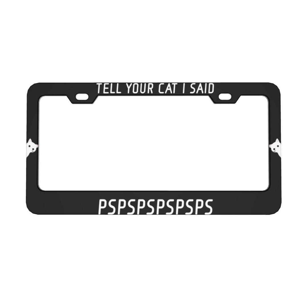 PSPSPS Cat License Plate Frame: Funny Car Decor Gift - Etsy