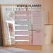 Acrylic Glass, Weekly Planner, Weekly Plan, Personal Weekly Planner ...