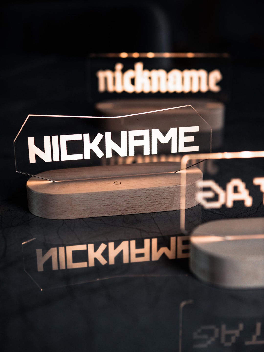 Gaming Nickname Acrylic Plaque, Custom Gamertag, Twitch Channel ...