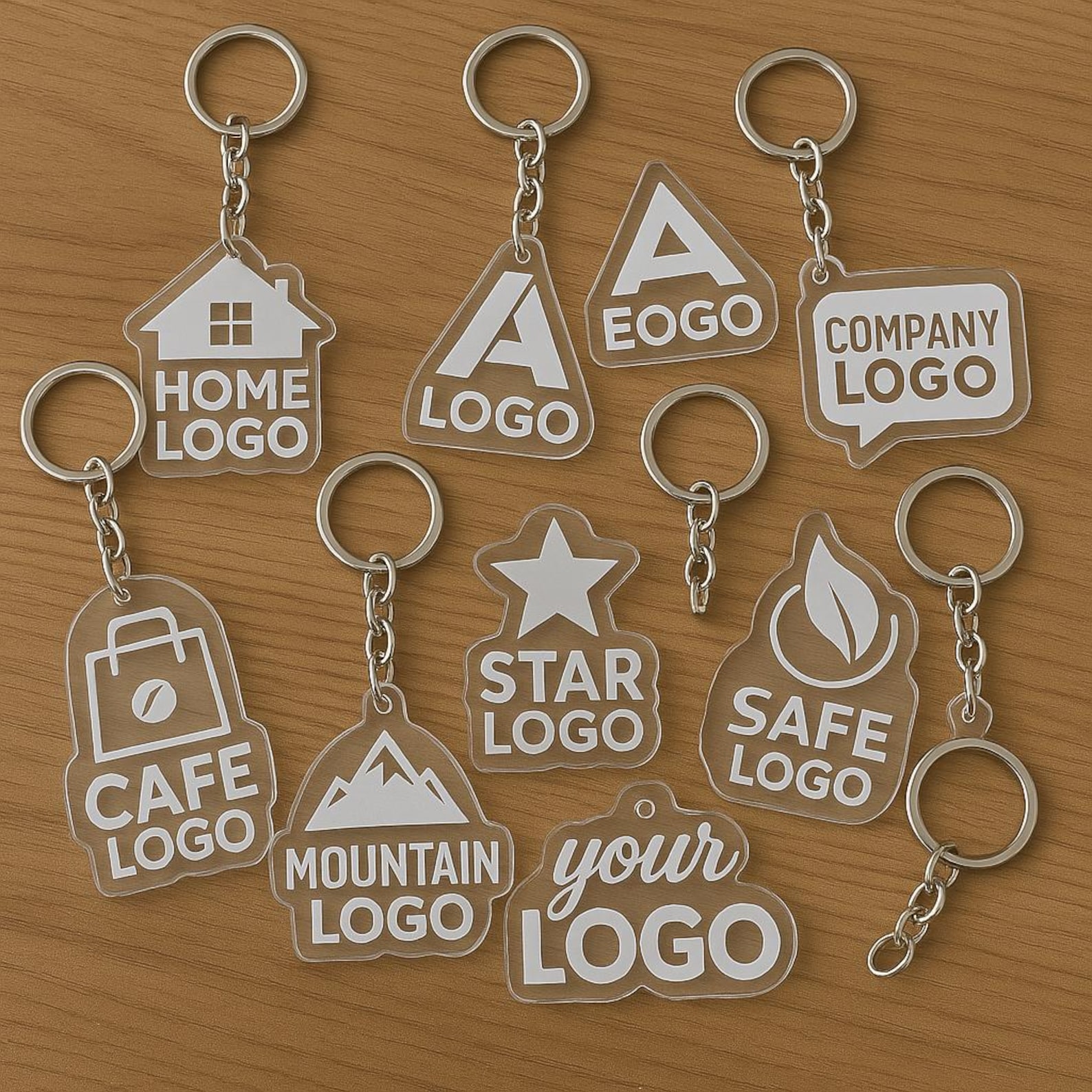 Custom Logo Keychain, Corporate Gifts, Acrylic Keychain With Logo ...
