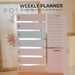 Acrylic Glass, Weekly Planner, Weekly Plan, Personal Weekly Planner ...