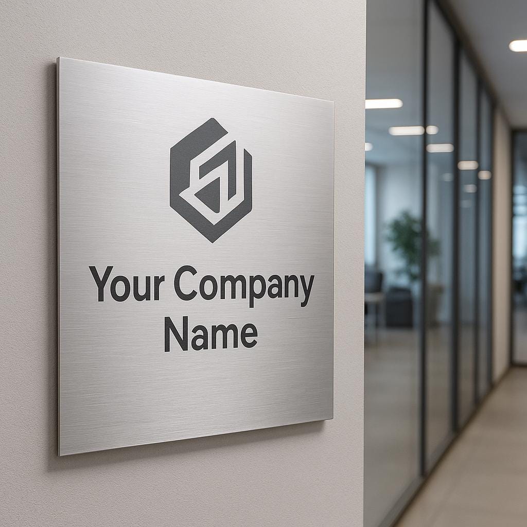 Custom Acrylic Business Logo Sign, Door Sign, Wall Hanging Business ...