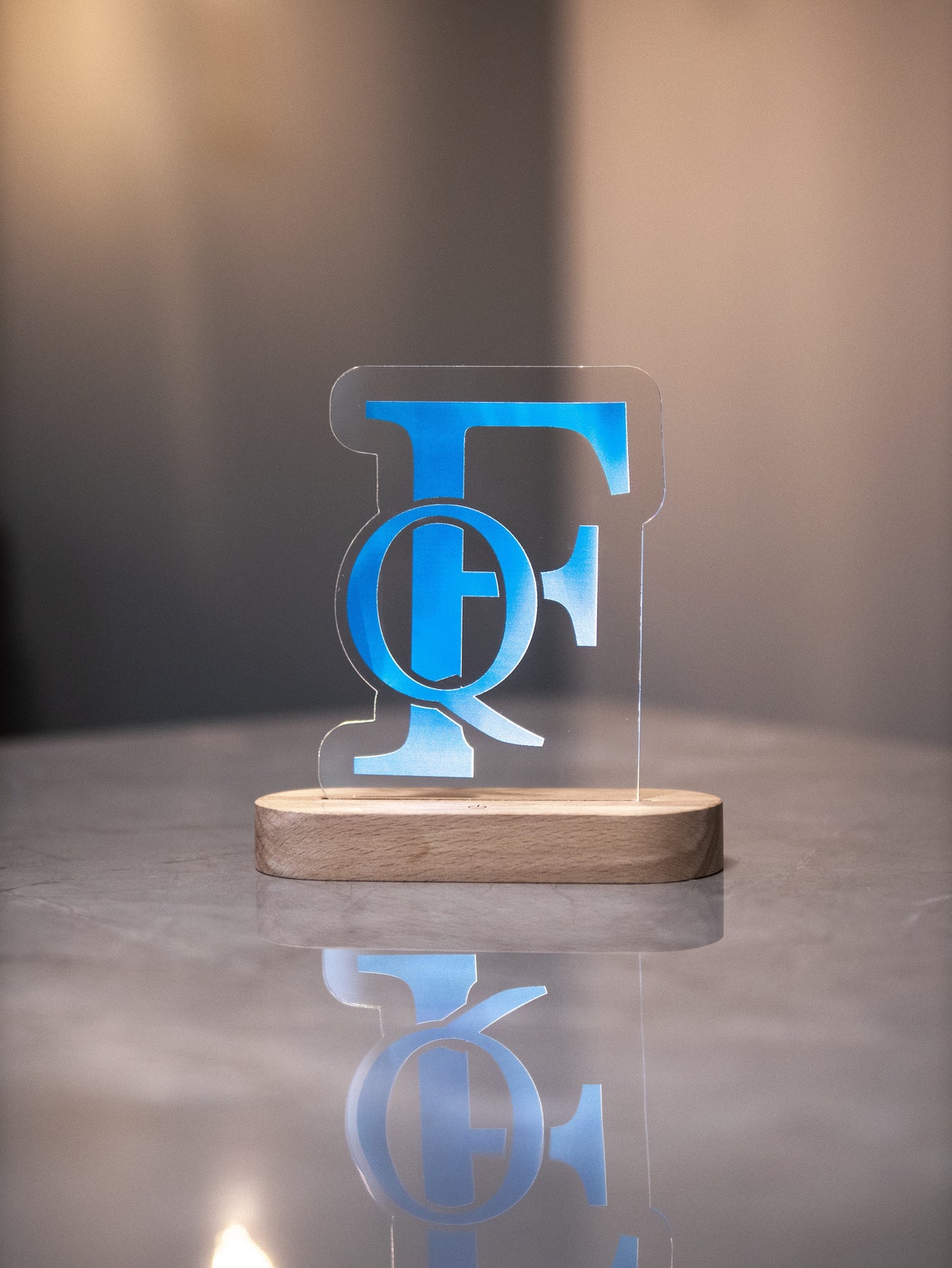 Custom Logo Light Lamp, Wood Business Logo Night Light, Custom Logo ...