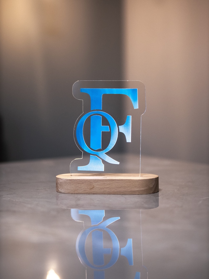 Custom Logo Light Lamp, Wood Business Logo Night Light, Custom Logo ...