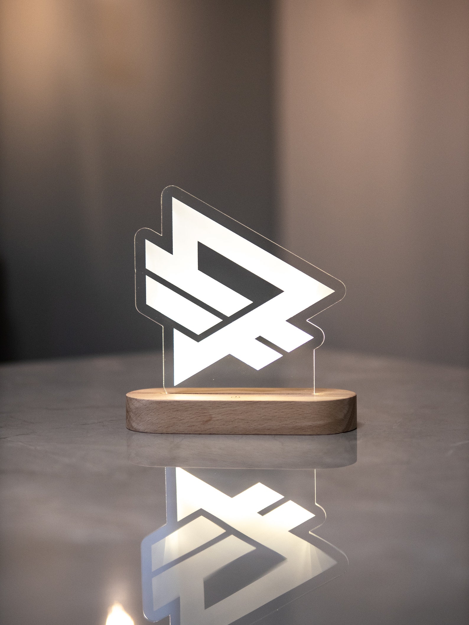 Custom Logo Light Lamp, Wood Business Logo Night Light, Custom Logo ...