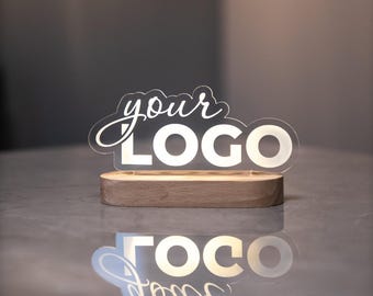 Brand Logo Table Light, Business Corporate Gifts Night Lamp, Business ...