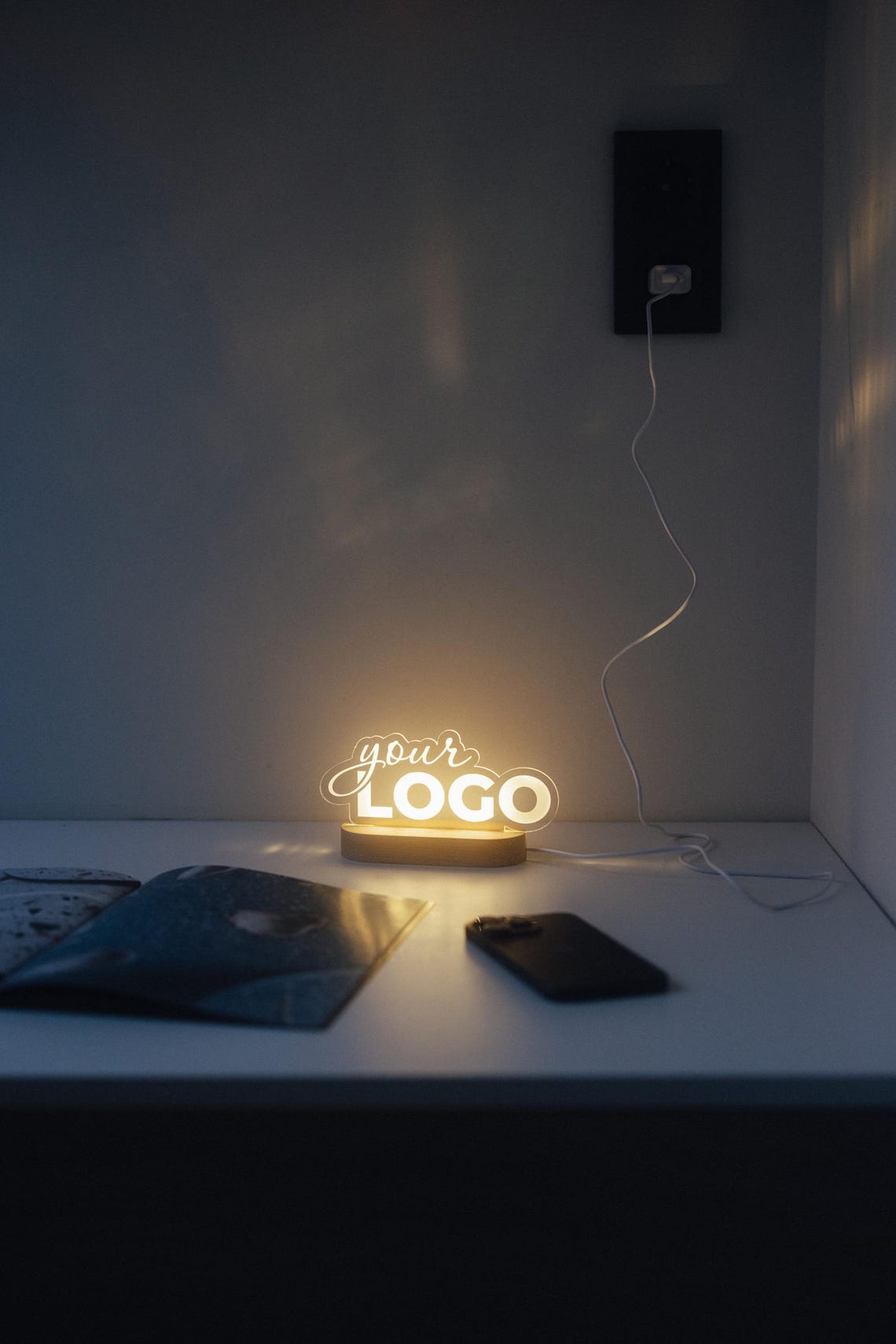 Custom Logo Light, Custom Logo Sign, Corporate Gifts Night Light ...
