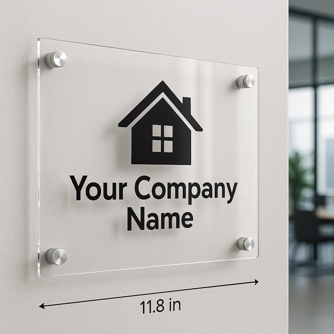 Acrylic Business Plaque, Custom Acrylic Sign, Custom Logo Acrylic ...