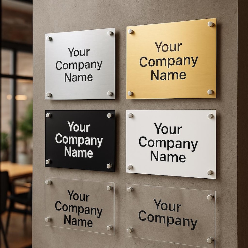 Acrylic Business Plaque, Custom Acrylic Sign, Custom Logo Acrylic ...