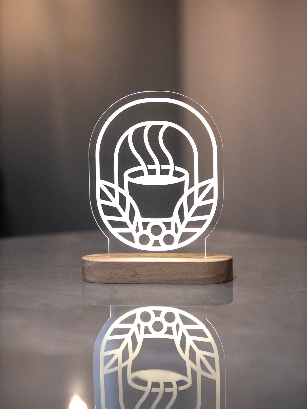 Custom Logo Sign, Custom Logo Light Lamp, Business Brand Logo Table ...