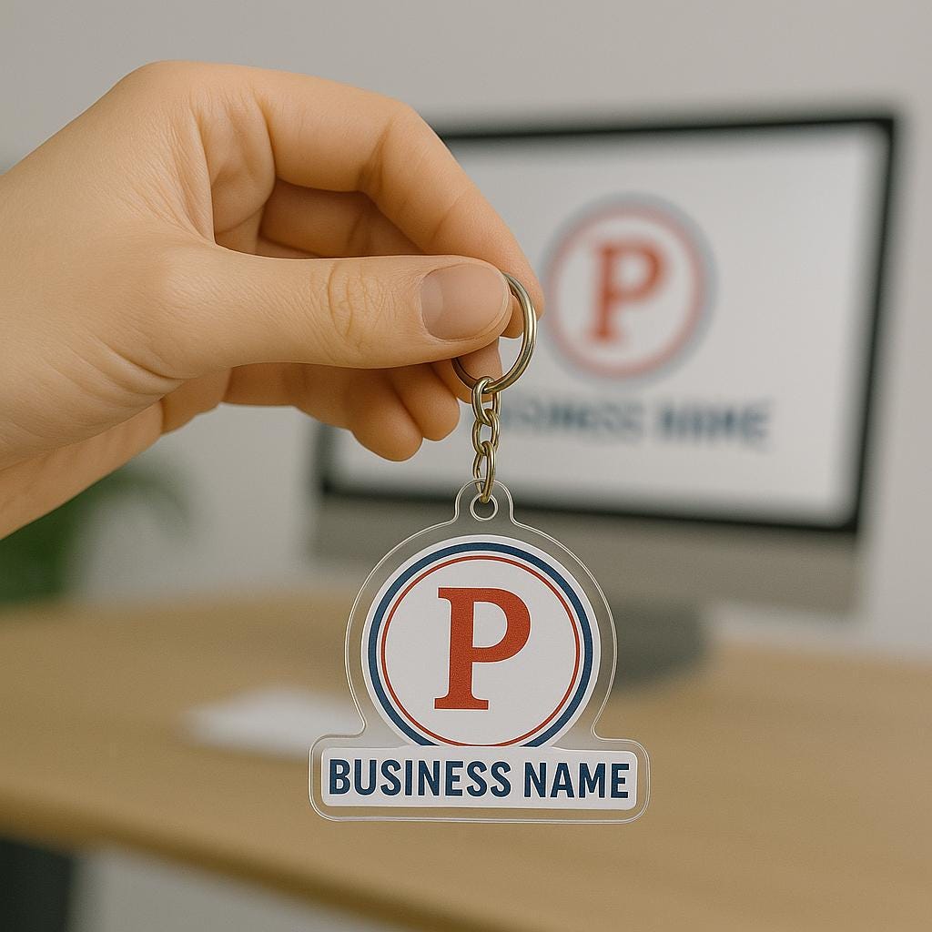 Custom Logo Keychain, Corporate Gifts, Acrylic Keychain With Logo ...