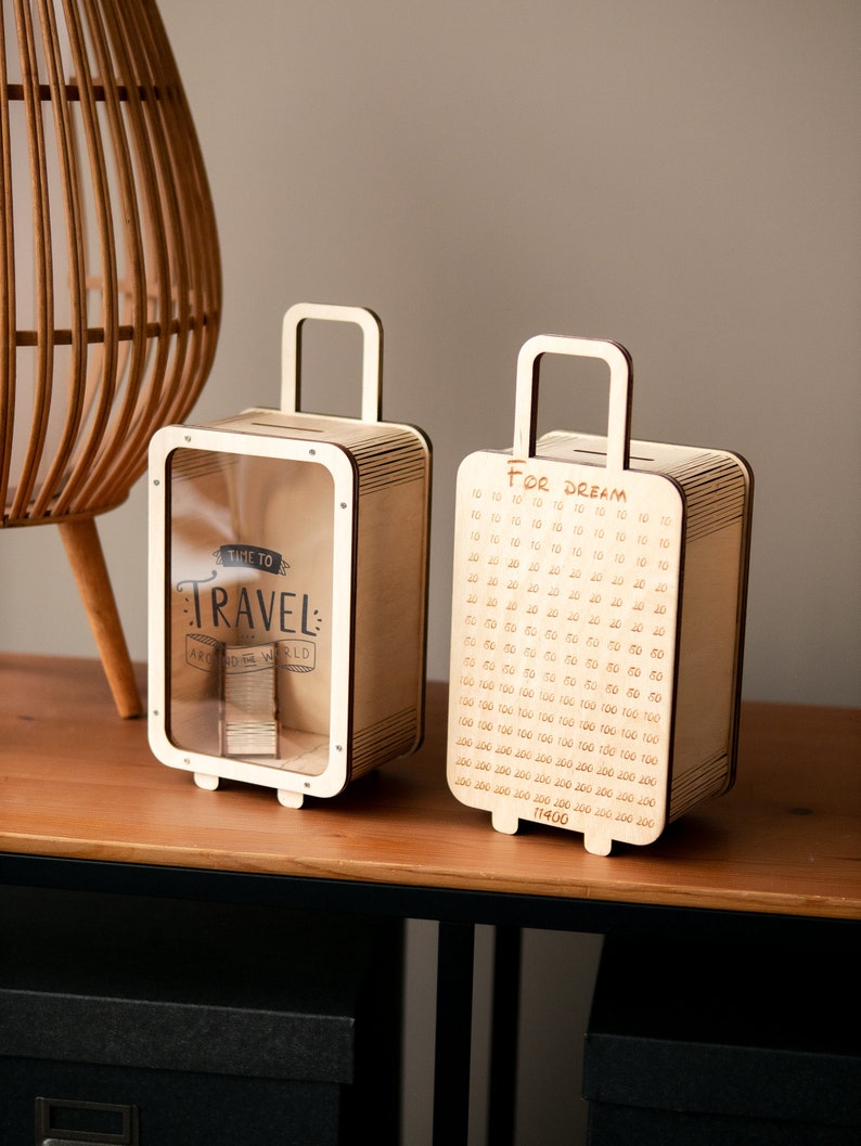 Custom Piggy Bank, Money Box, Wooden Cash Box, Personalized Piggy Bank ...