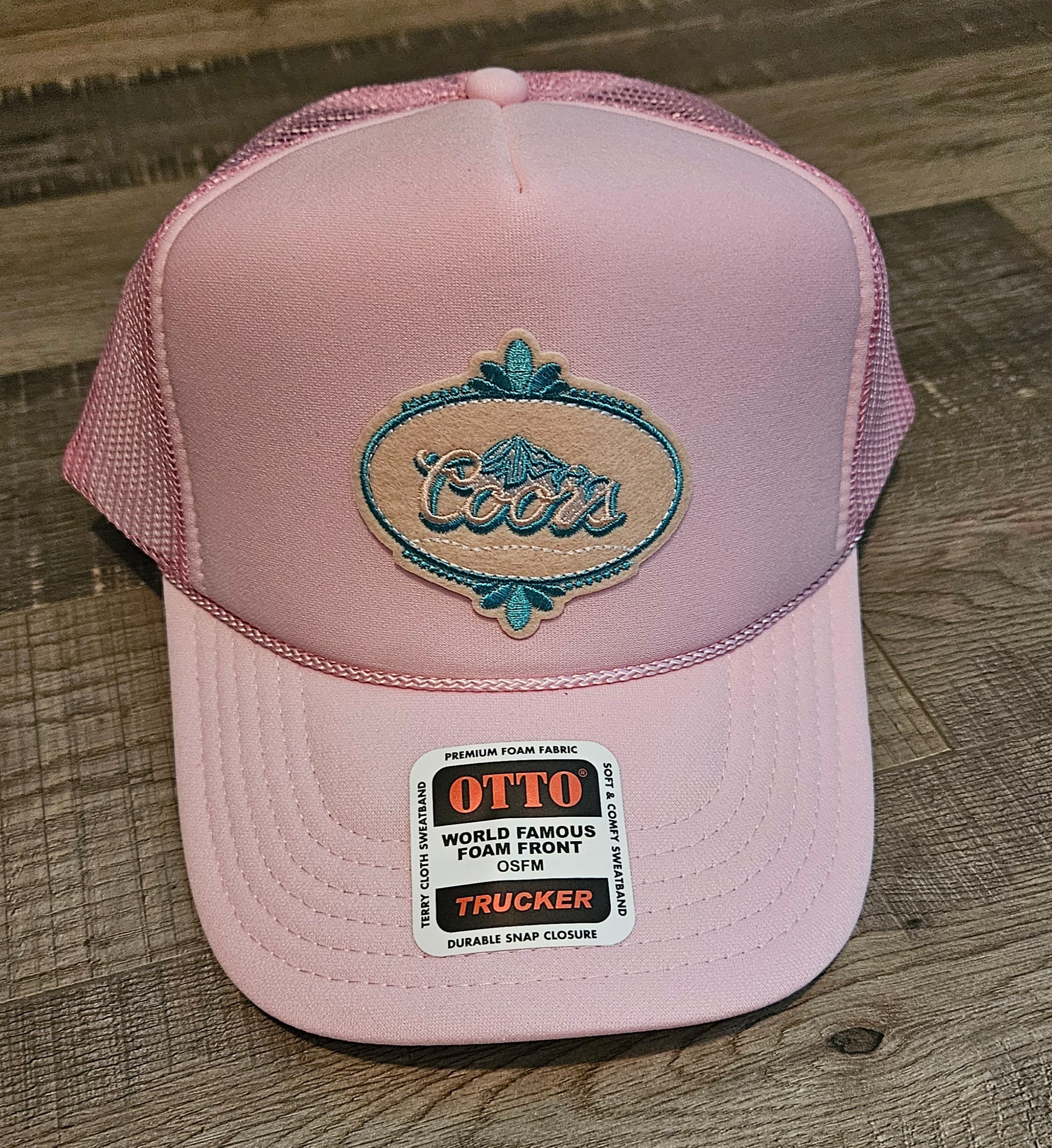 Pink Trucker Hat Coors Logo, Coors Hat, Cute Hat, Country Hat, Cowgirl ...
