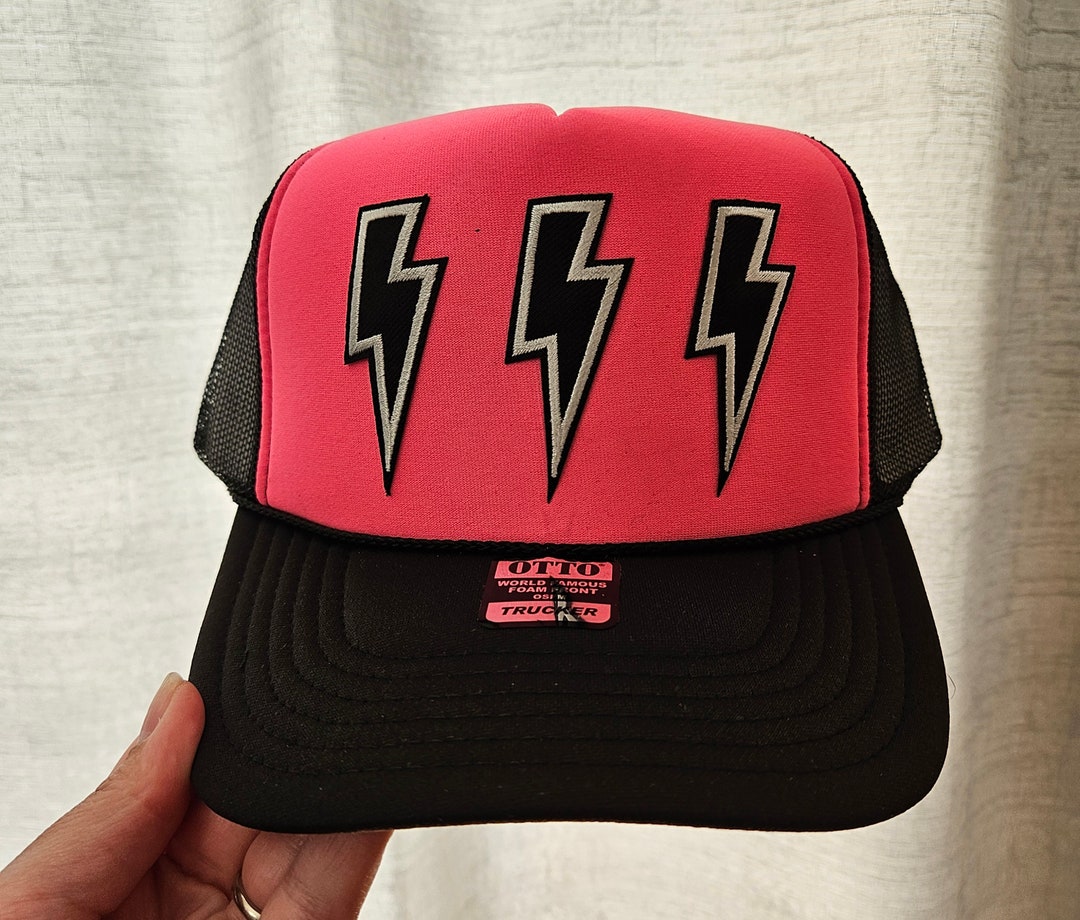 Lightning Bolt Trucker Hat - Etsy