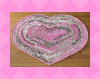 Pink Rag Rug - Etsy