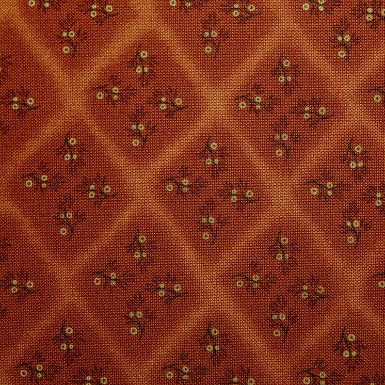 Cotton Fabric Henry Glass Rust Orange Fabric Quilting - Etsy