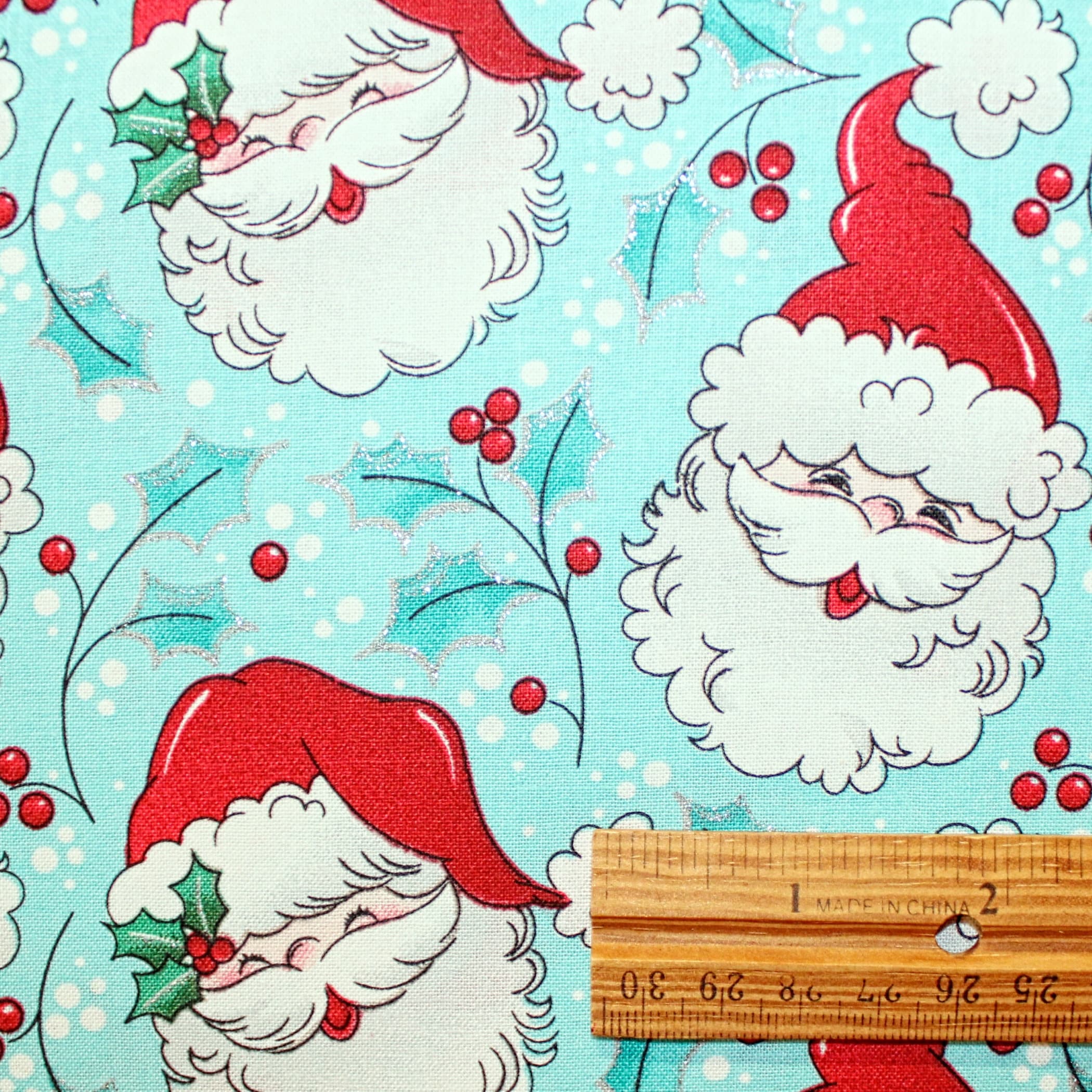 Santa Quilting Fabric Allover Fabric Fabric Traditions - Etsy