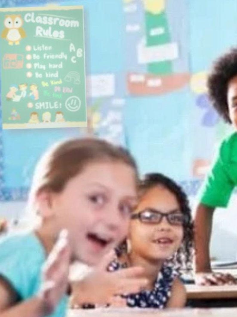 Classroom Rules Poster customizable - Etsy