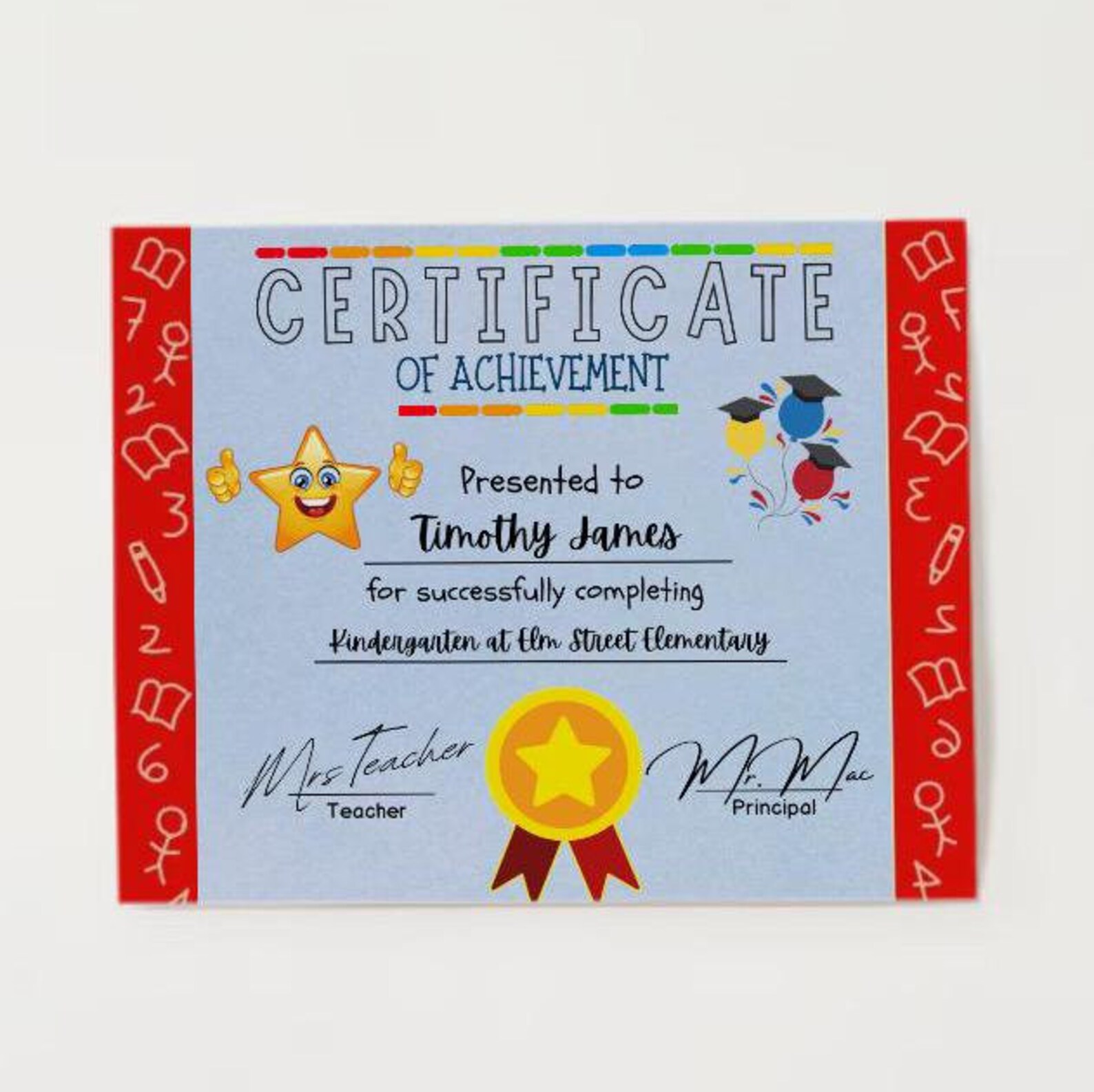 Graduation Certificate/diploma Template (customizable) - Etsy