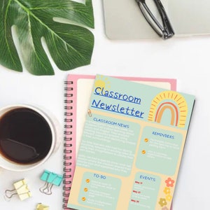 Classroom Newsletter Template (customizable) - Etsy