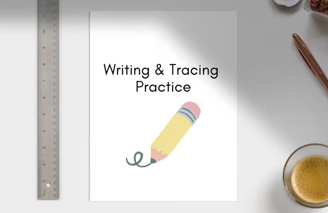 Writing Practice Sheet Booklet - Etsy