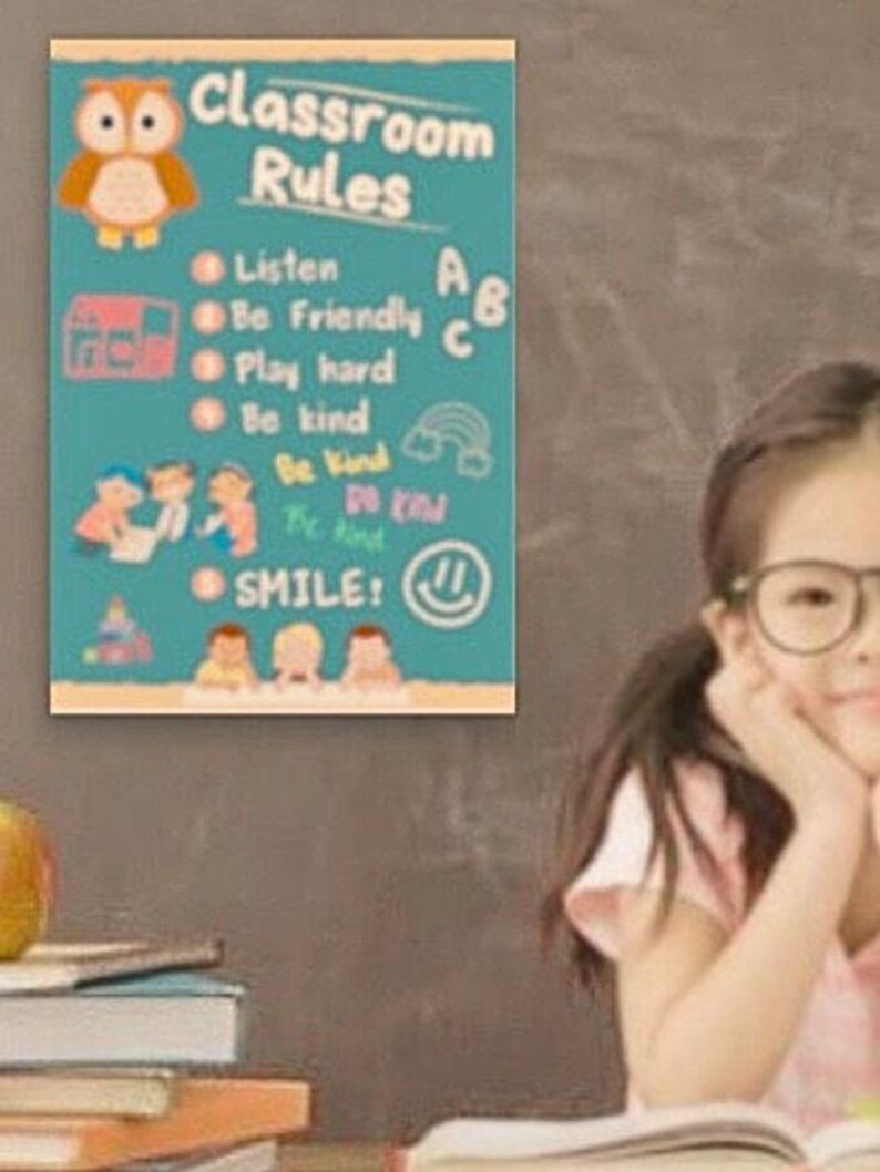 Classroom Rules Poster (customizable) - Etsy