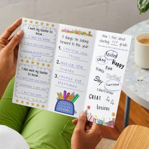 New Student About Me Brochure - Etsy