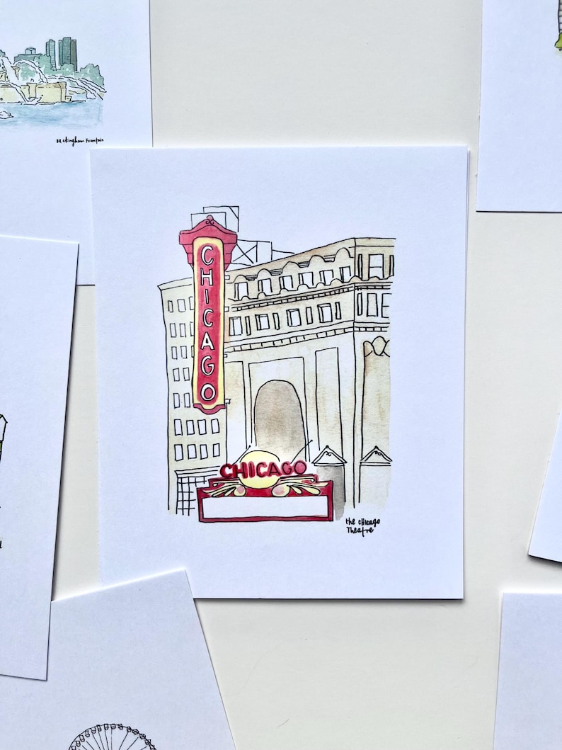 Chicago Postcard Set - Etsy