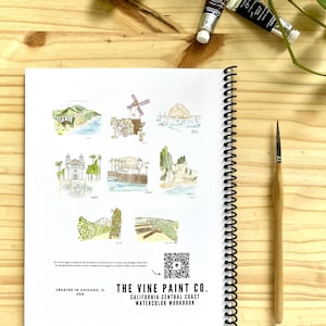 Central California Watercolor Sketchbook - Etsy