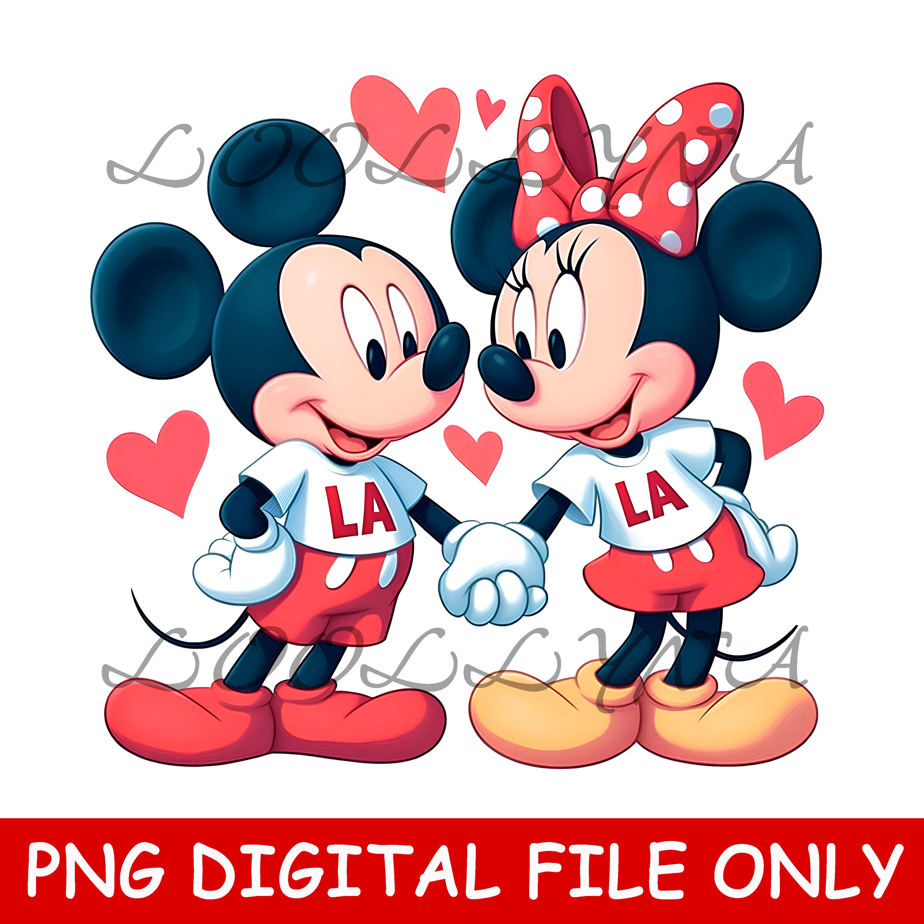 Mouse Couple Clipart PNG for Shirts, T-shirts, Cartoon Characters PNG ...