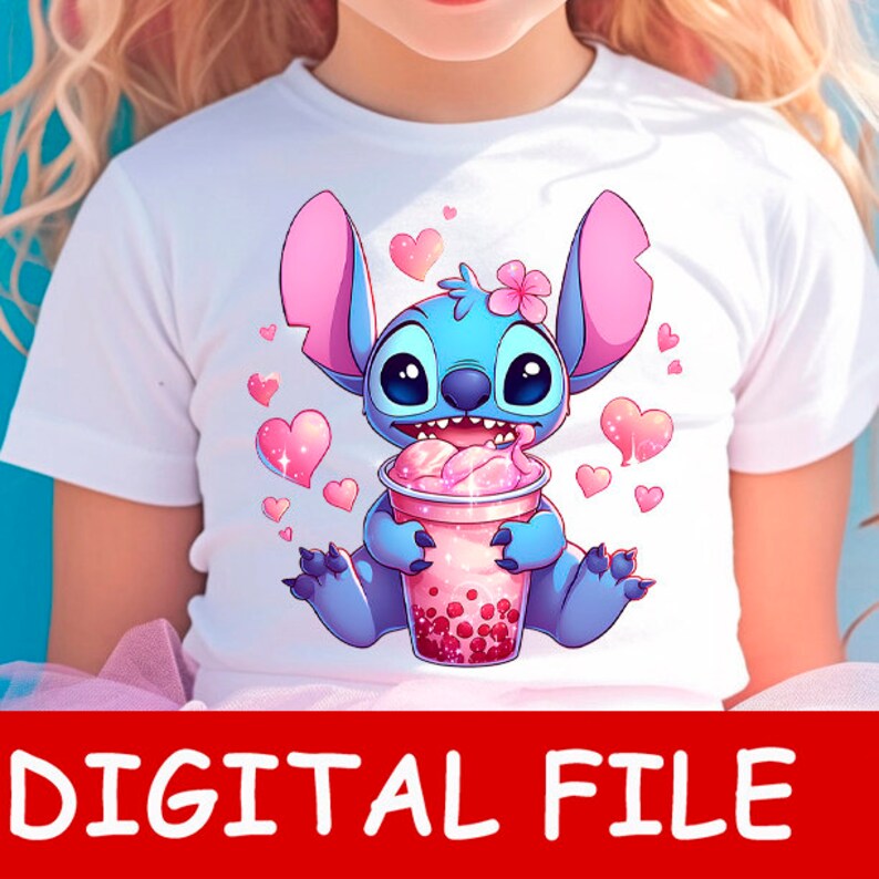 4 PNG Stitch Clipart, Stitch Sublimation Designs for Shirts, T-shirts ...
